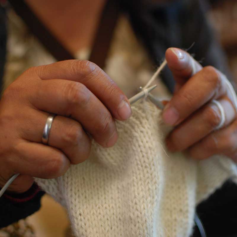 Knitting Hands Image